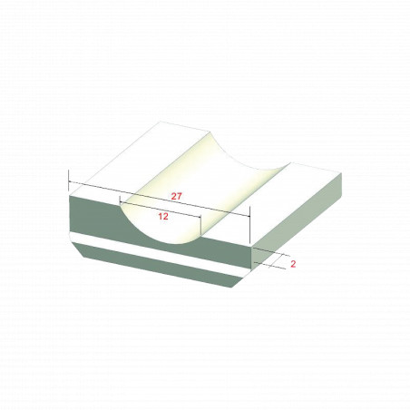 CERAMIC BACKING - HCB C12V27